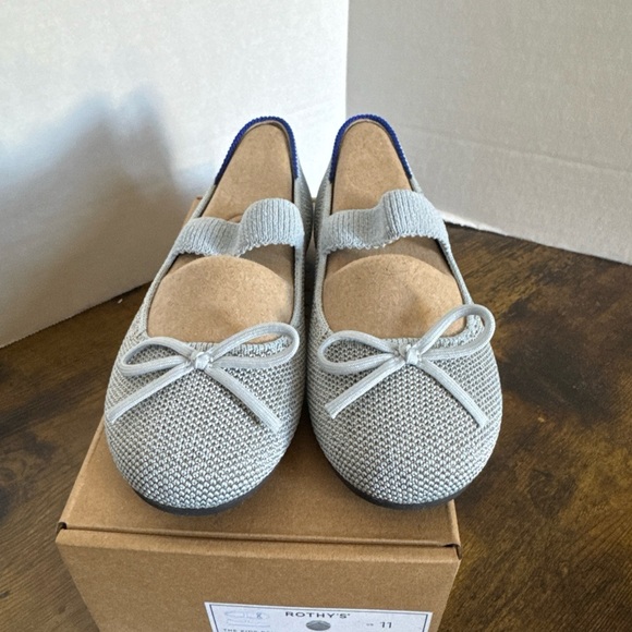 Rothy's | Shoes | Rothys Kids The Kids Bow Mary Jane Sparkly Blue Size ...